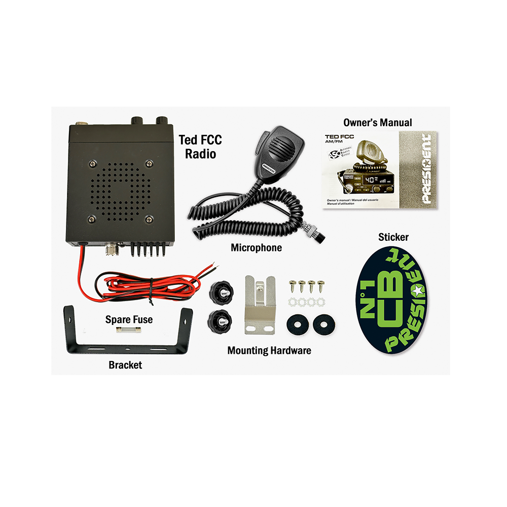 TED FCC - AM-FM-transceivers - CB-Radios - Group President Electronics USA